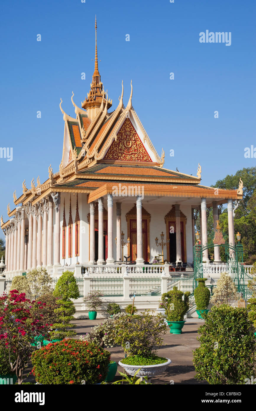 Asia, Cambodia, Phnom Penh, Royal Palace, Temple, Emerald, Buddha ...