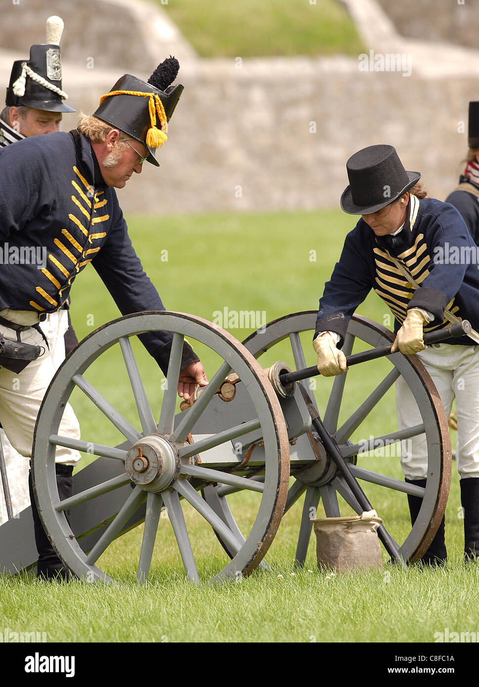 Photo from the Siege of Fort Erie War of 1812 battle reenactment, an ...