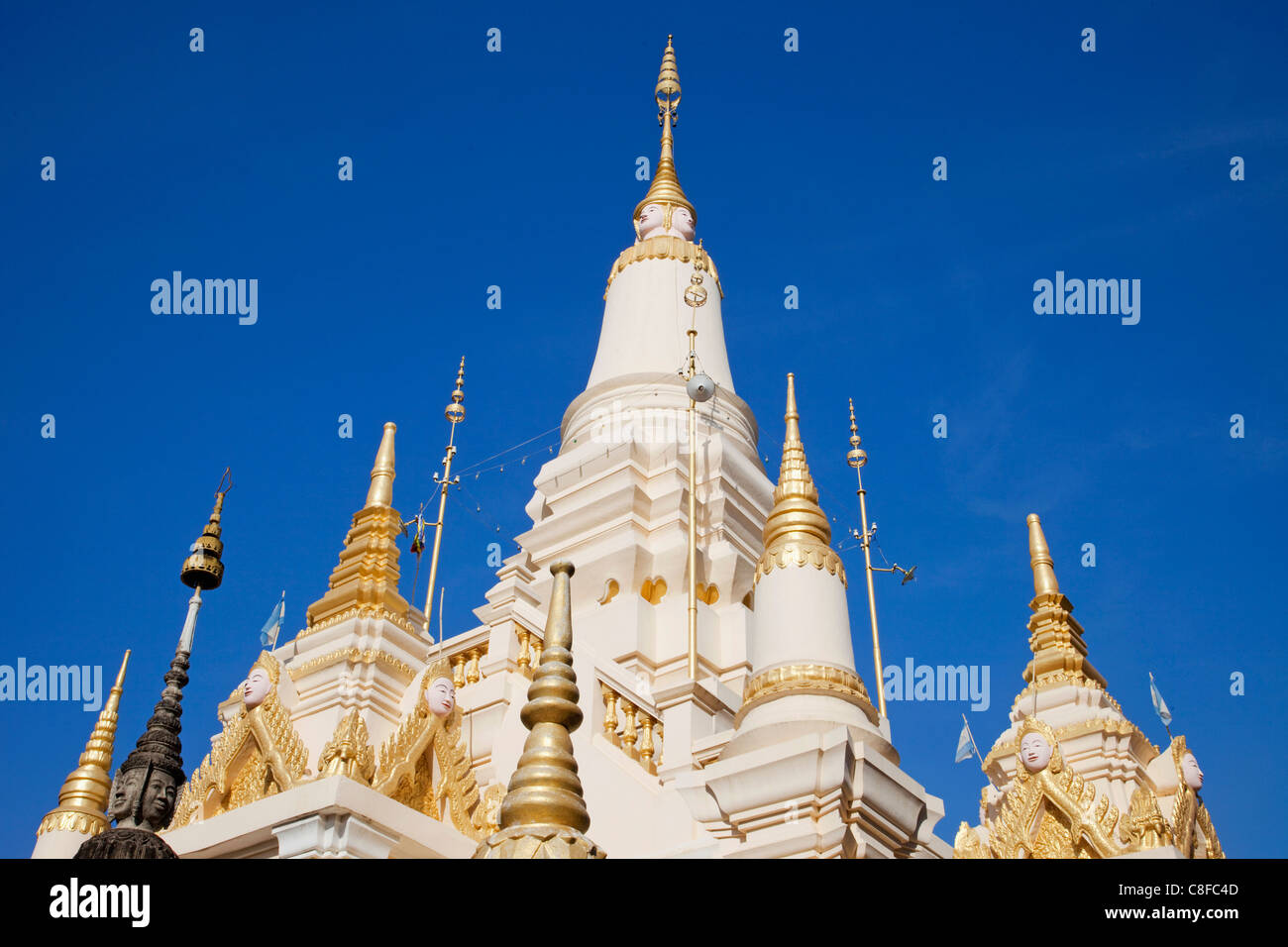 Asia, Cambodia, Phnom Penh, Wat Botum, Monastery, Monastery, Temple ...