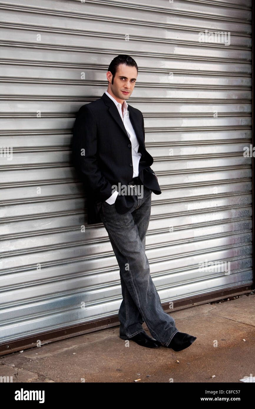 Business man standing Stock Photo - Alamy