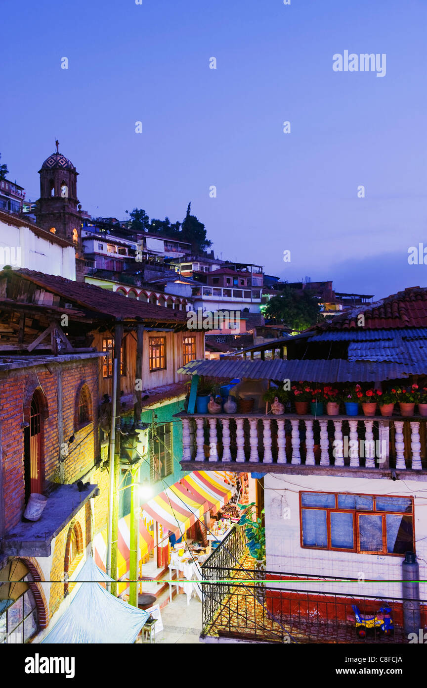 Isla Janitzio on Lago de Patzcuaro, Michoacan state, Mexico Stock Photo ...