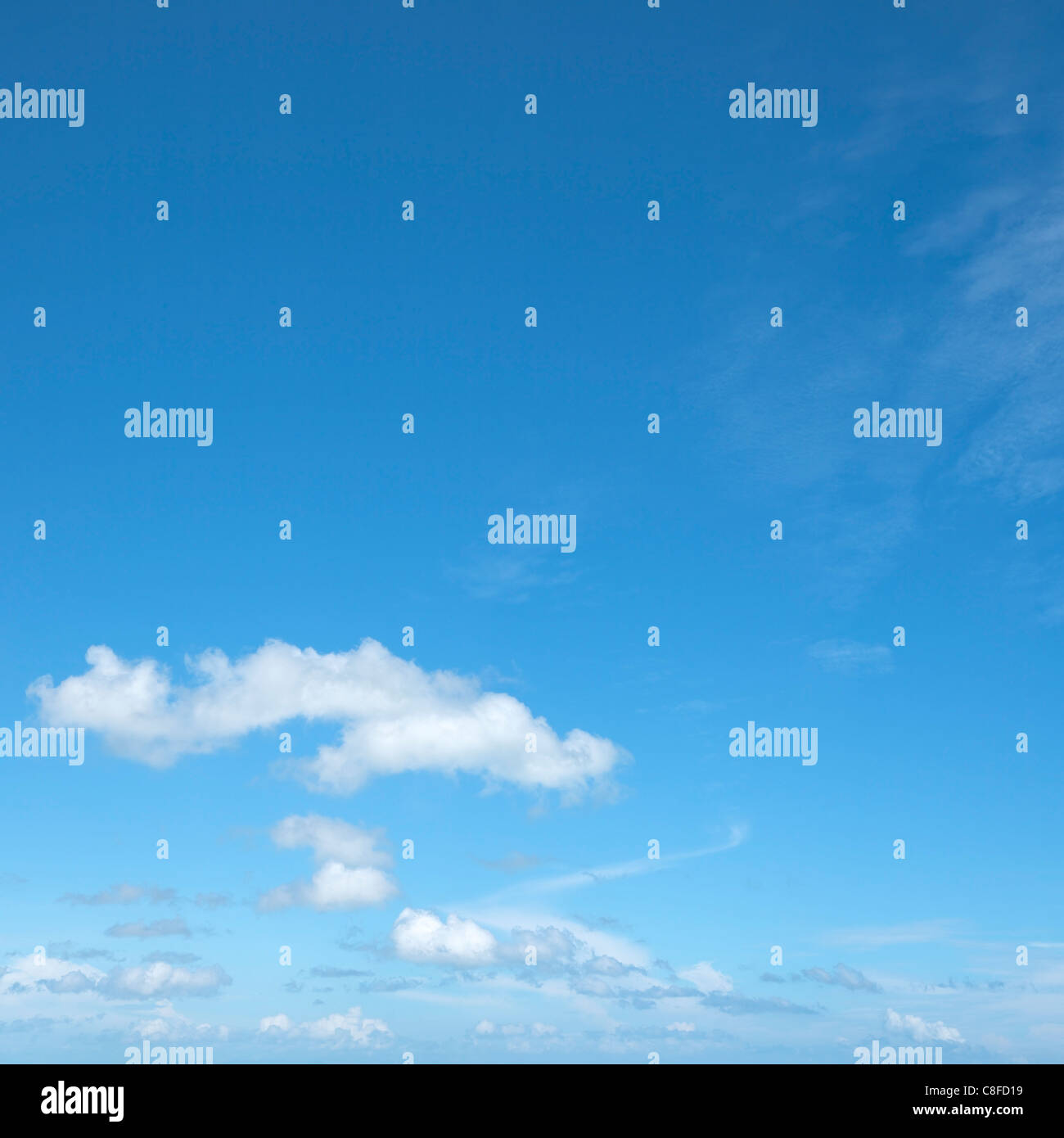 Sky background. Square crop. Made from two shots, stitched together to ...