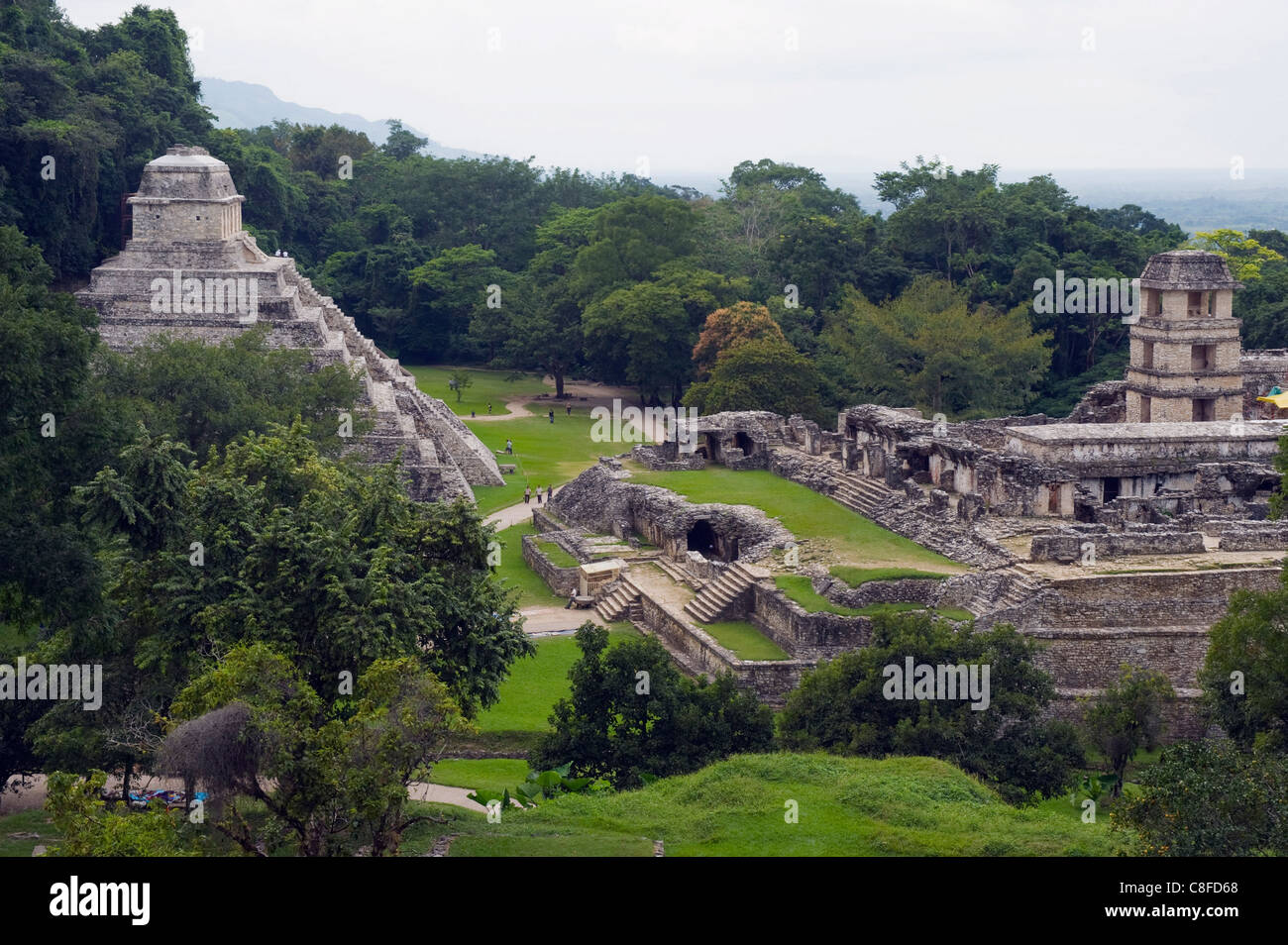 Mayan ruins, Palenque, UNESCO World Heritage Site, Chiapas state ...