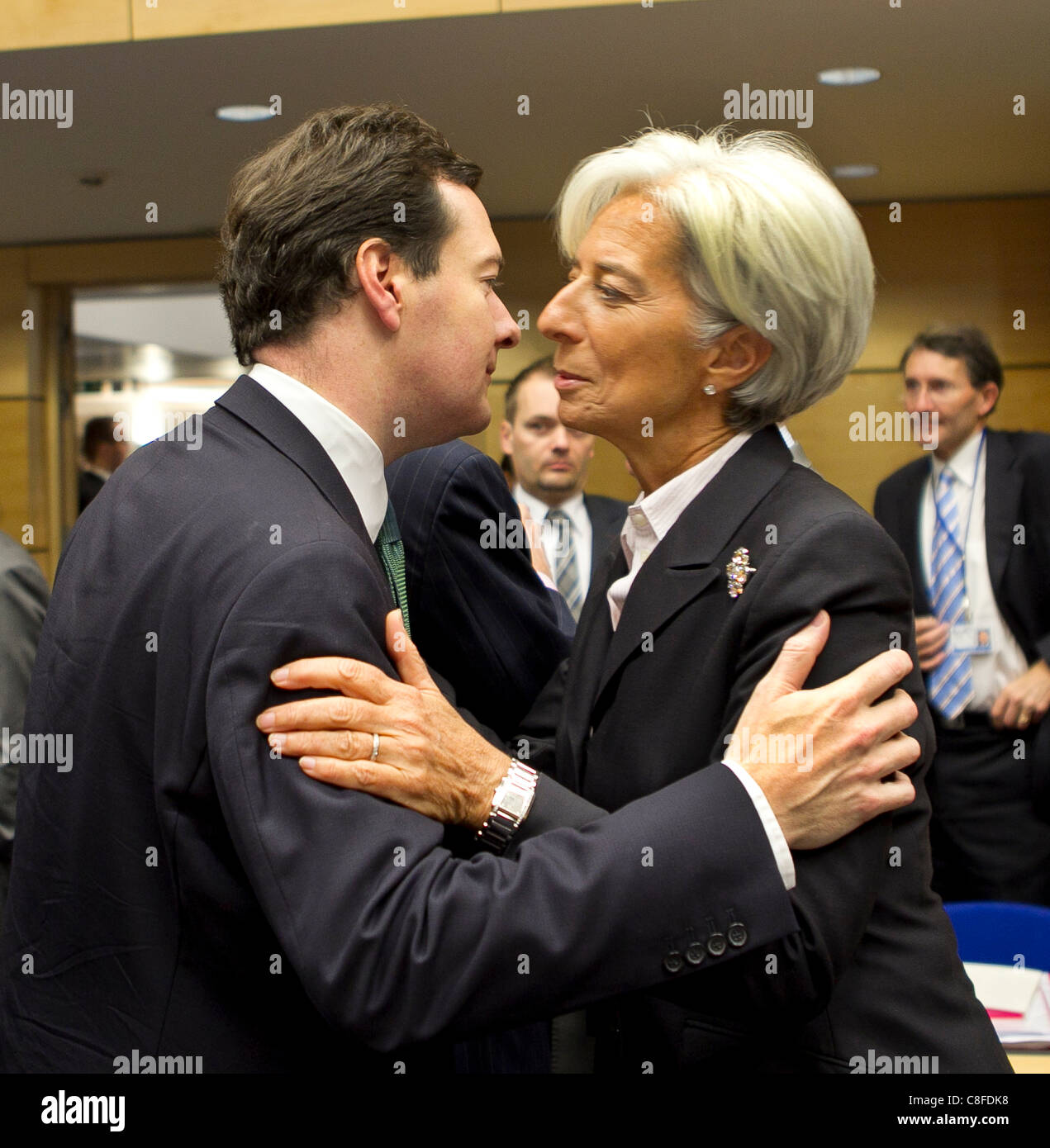 - Pictured at the Ecofin meeting of European Union Finance Ministers ...