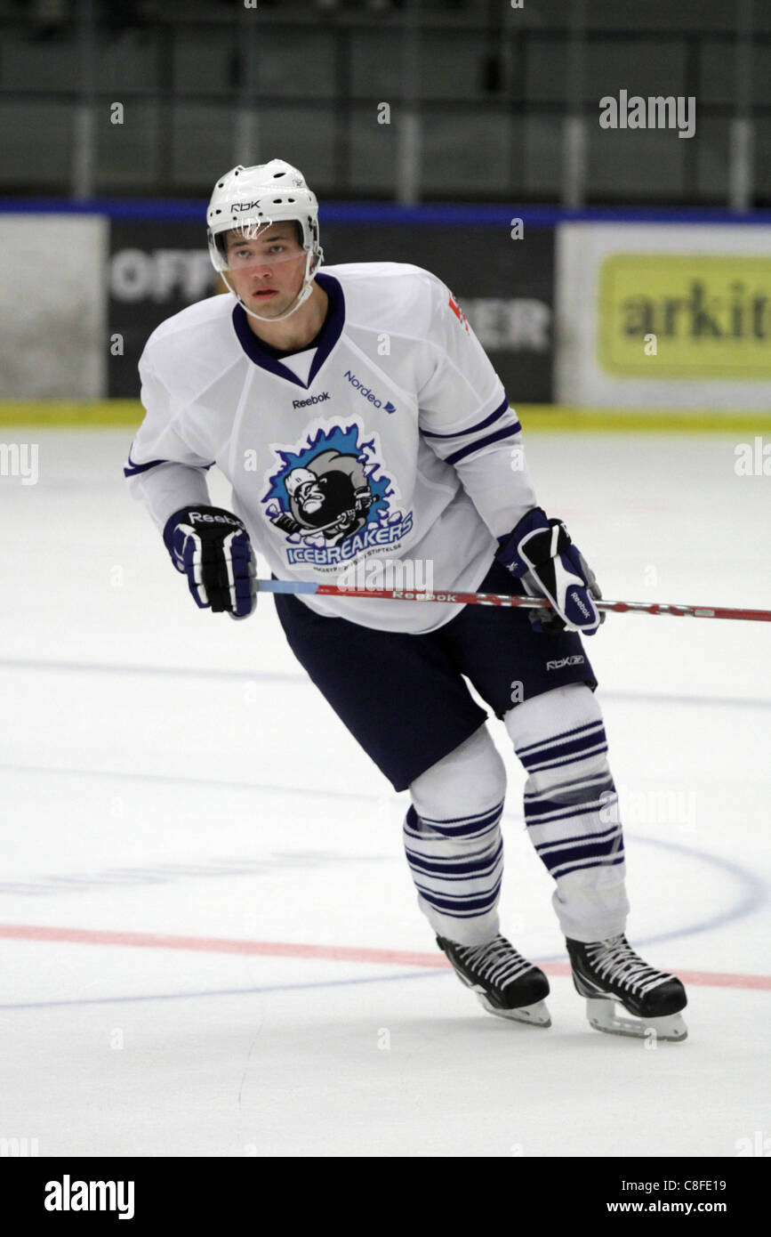 Victor Hedman playing a charity game for the team Icebreakers. The ...