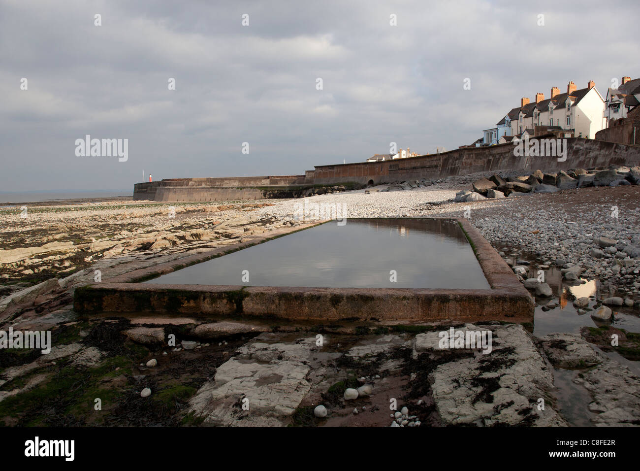 Seawater Swimming Pool at Watchet Stock Photo - Alamy