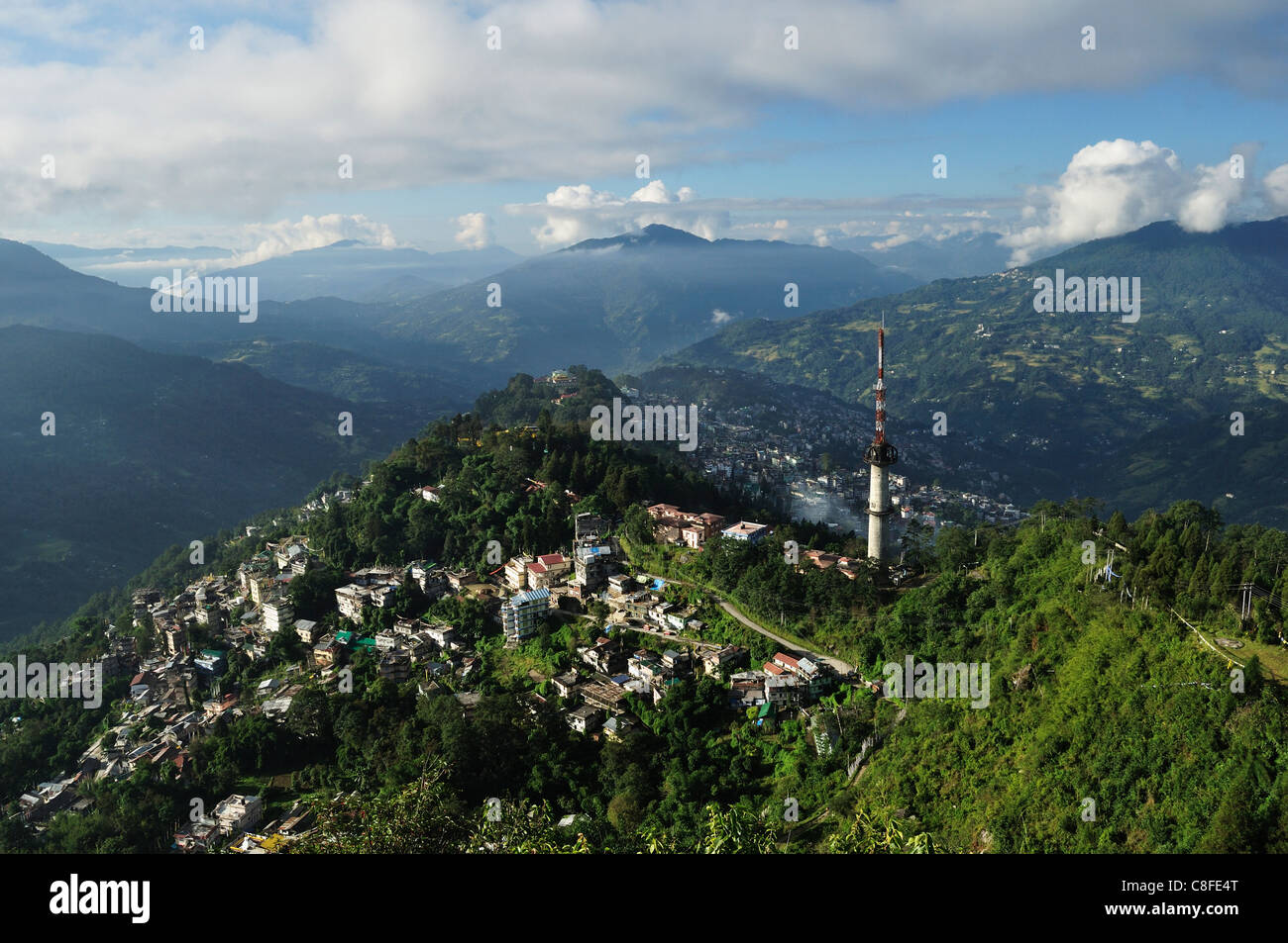 Aerial view gangtok sikkim hi-res stock photography and images - Alamy