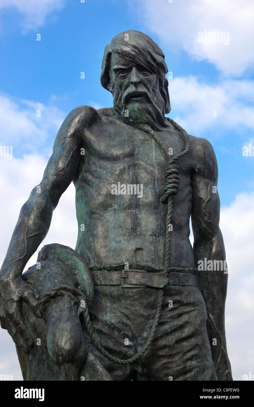 Ancient Mariner Statue Watchet Stock Photo - Alamy