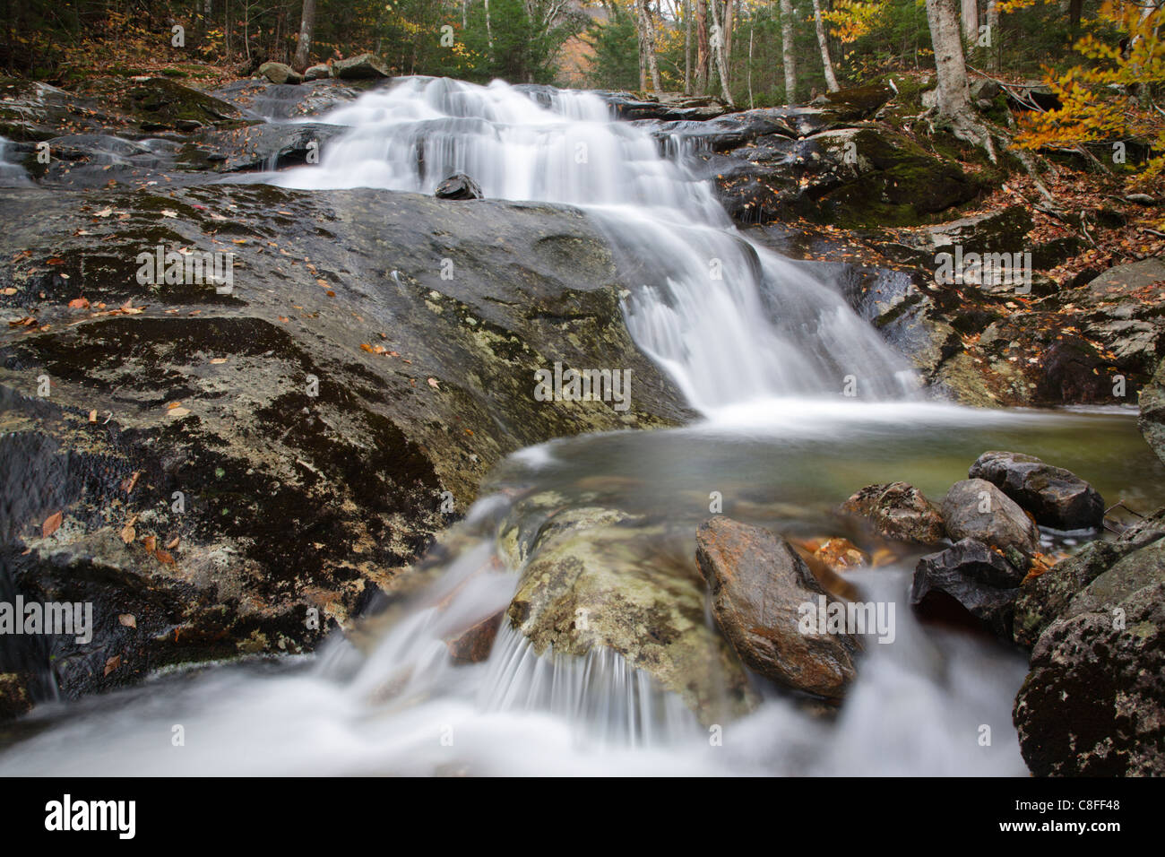 Stark Falls which are located along Stark Falls Brook in Woodstock, New ...