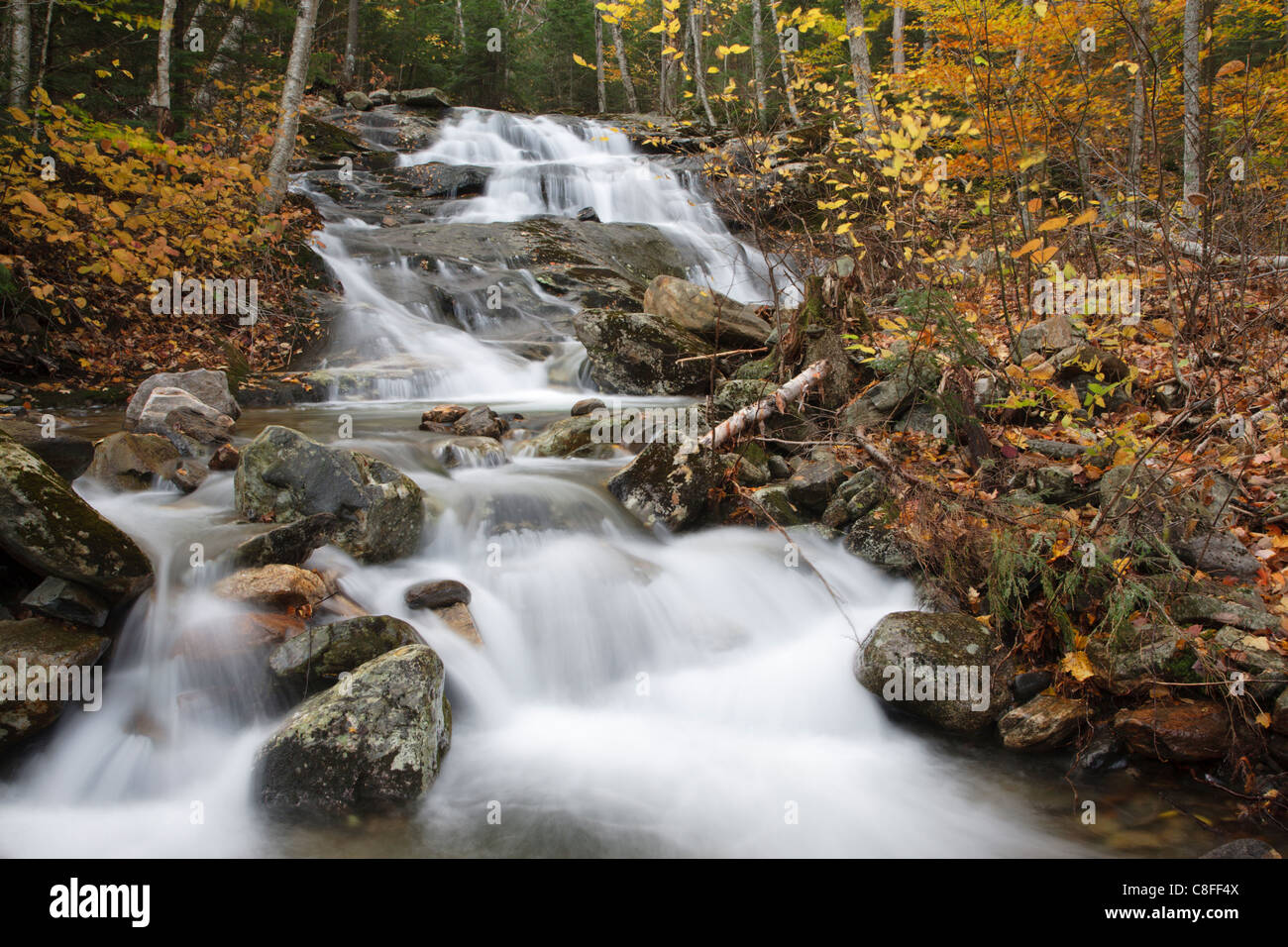 Stark Falls which are located along Stark Falls Brook in Woodstock, New ...
