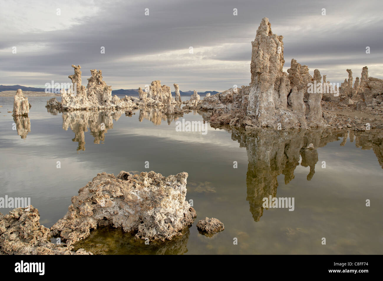 Tufa formations, Mono Lake, California, United States of America Stock ...