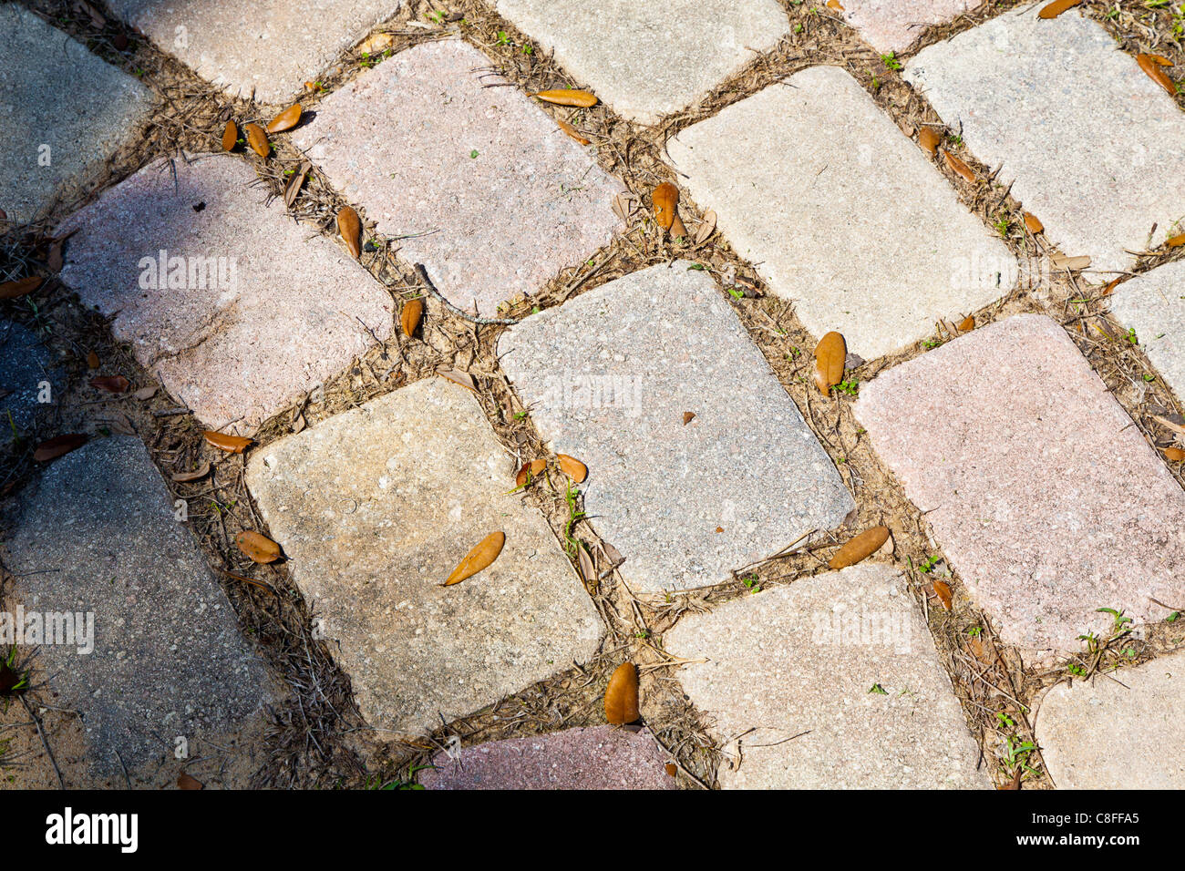 Radial brick paver pattern Stock Photo - Alamy