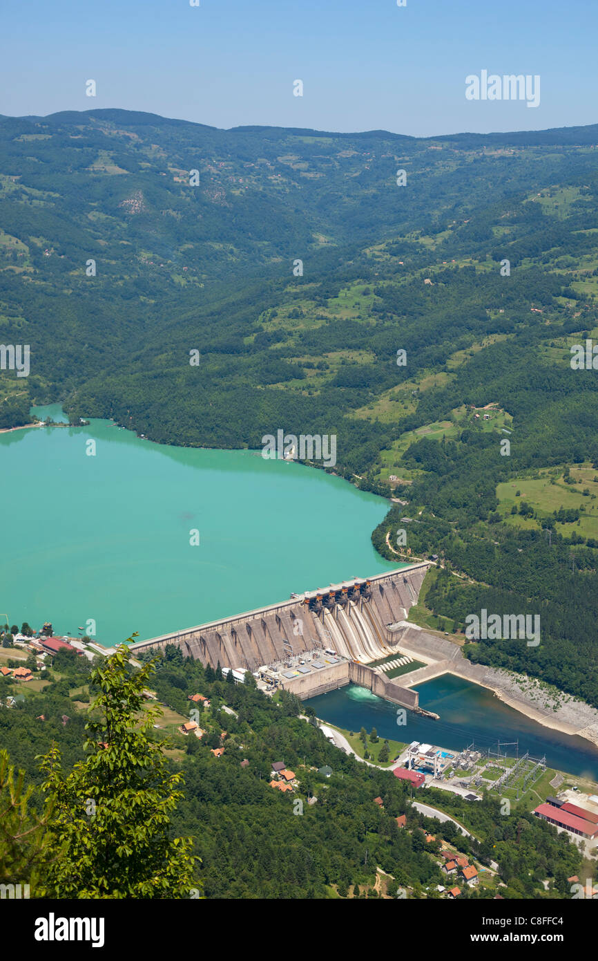 Construction of hydroelectric power station hi-res stock photography ...