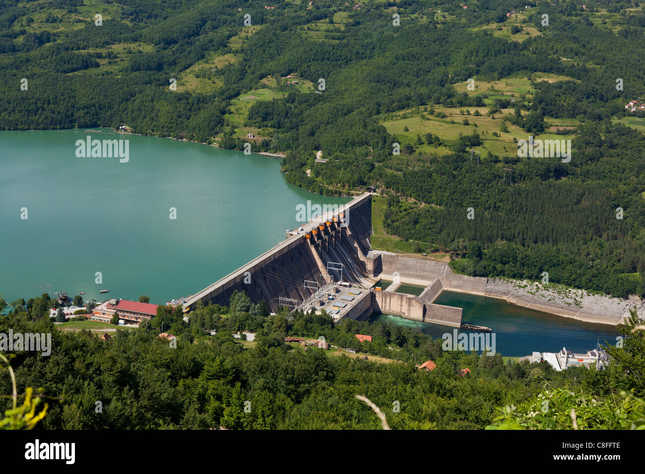 Hydroelectric Power Plant Perucac Drina Dam Serbia Stock Photo - Alamy
