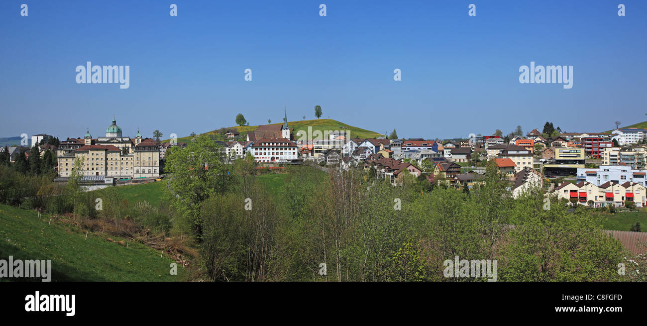 Travel, Geography, Europe, Switzerland, Zug, Menzingen, Twon, Kloster ...
