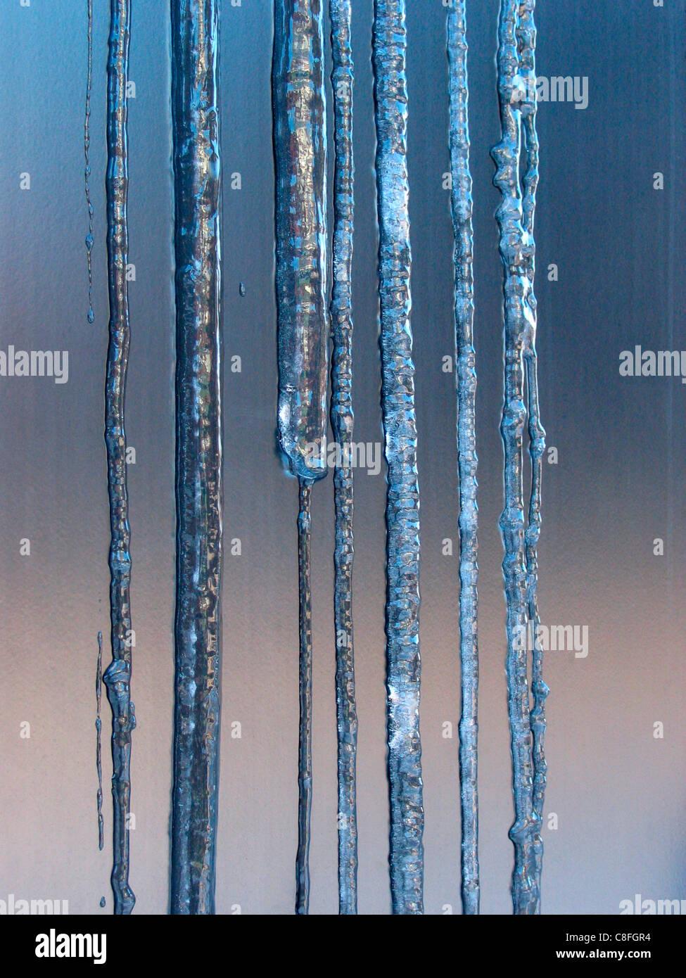 Ice, icicle, blue, Hamburg, Germany, cold Stock Photo - Alamy