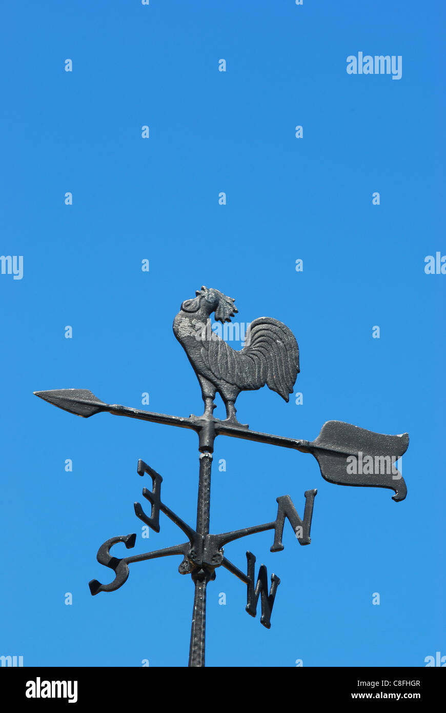 Rooster weather vane Stock Photo - Alamy
