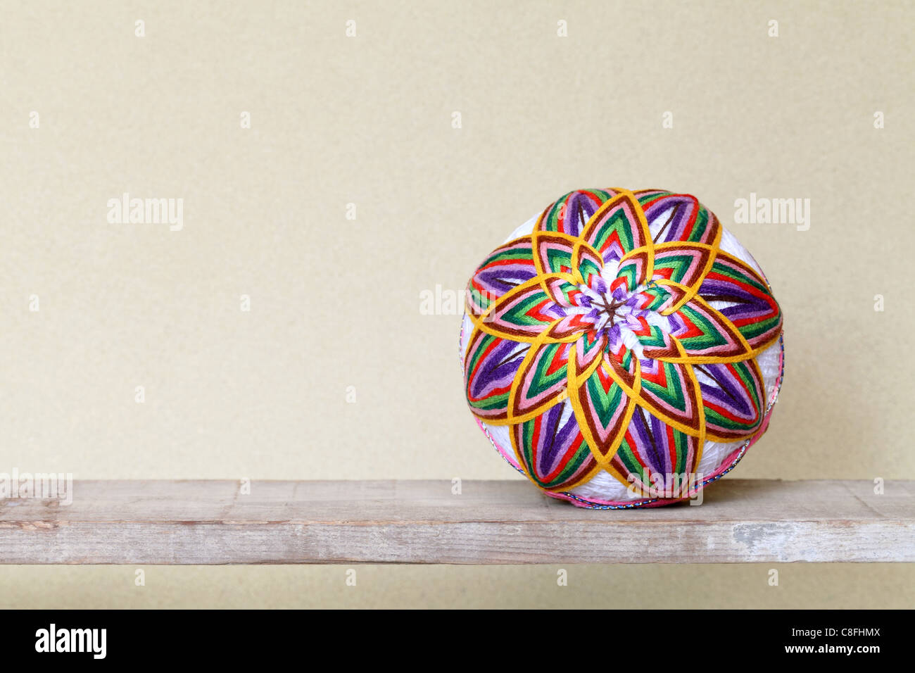 Japanese traditional colorful ball on a shelf Stock Photo - Alamy