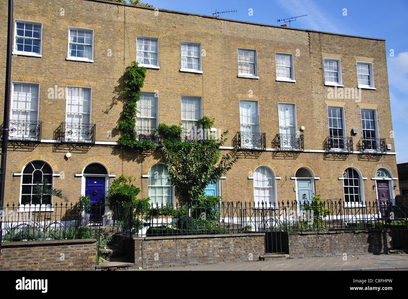 Gerogian terraced houses, Camberwell New Road, Camberwell, London ...