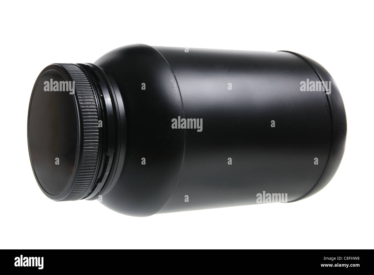 Black Plastic Jar Stock Photo - Alamy