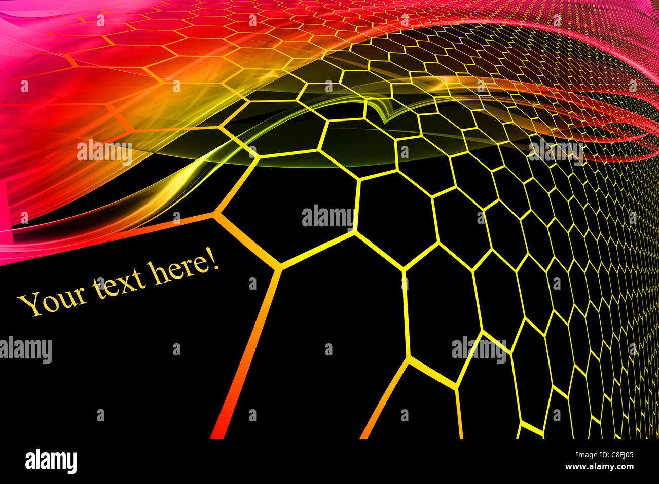 gradient silhouette hexagonal grid pattern Stock Photo - Alamy