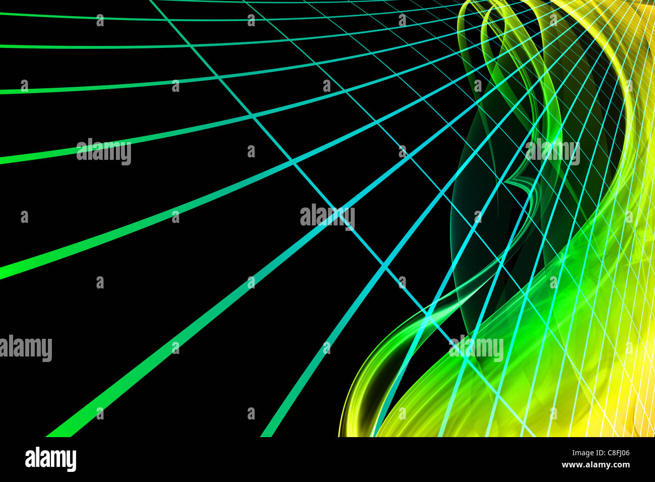 gradient silhouette hexagonal grid pattern Stock Photo - Alamy