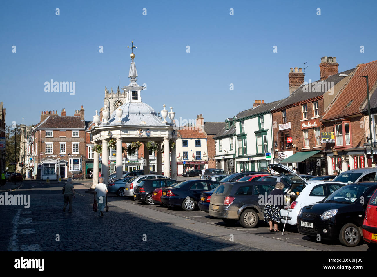 Market cross in the market place, Beverley, Yorkshire, England Stock ...