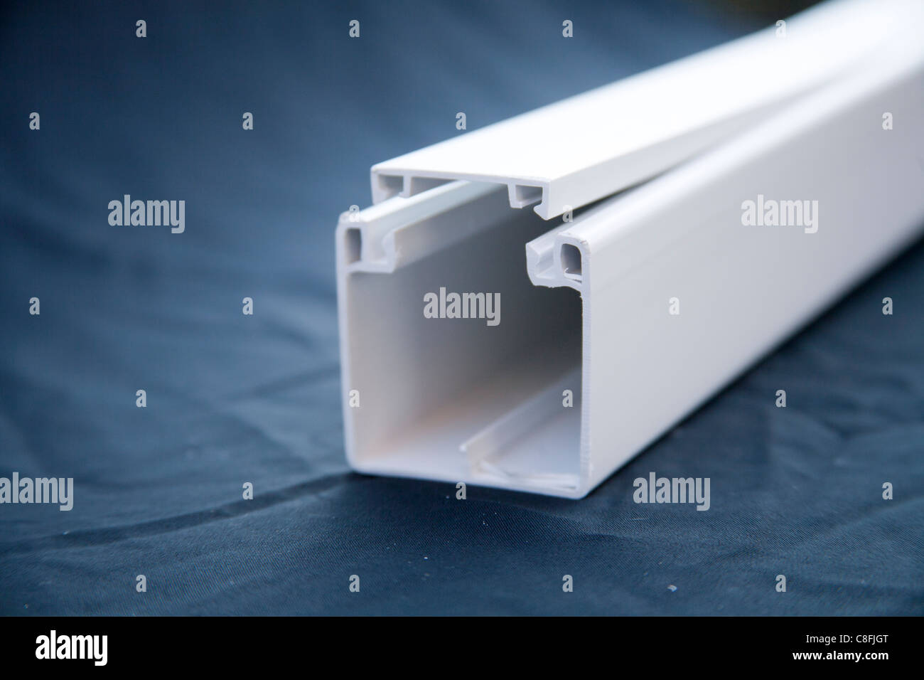 Plastic trunking 50mm x 50mm Stock Photo - Alamy