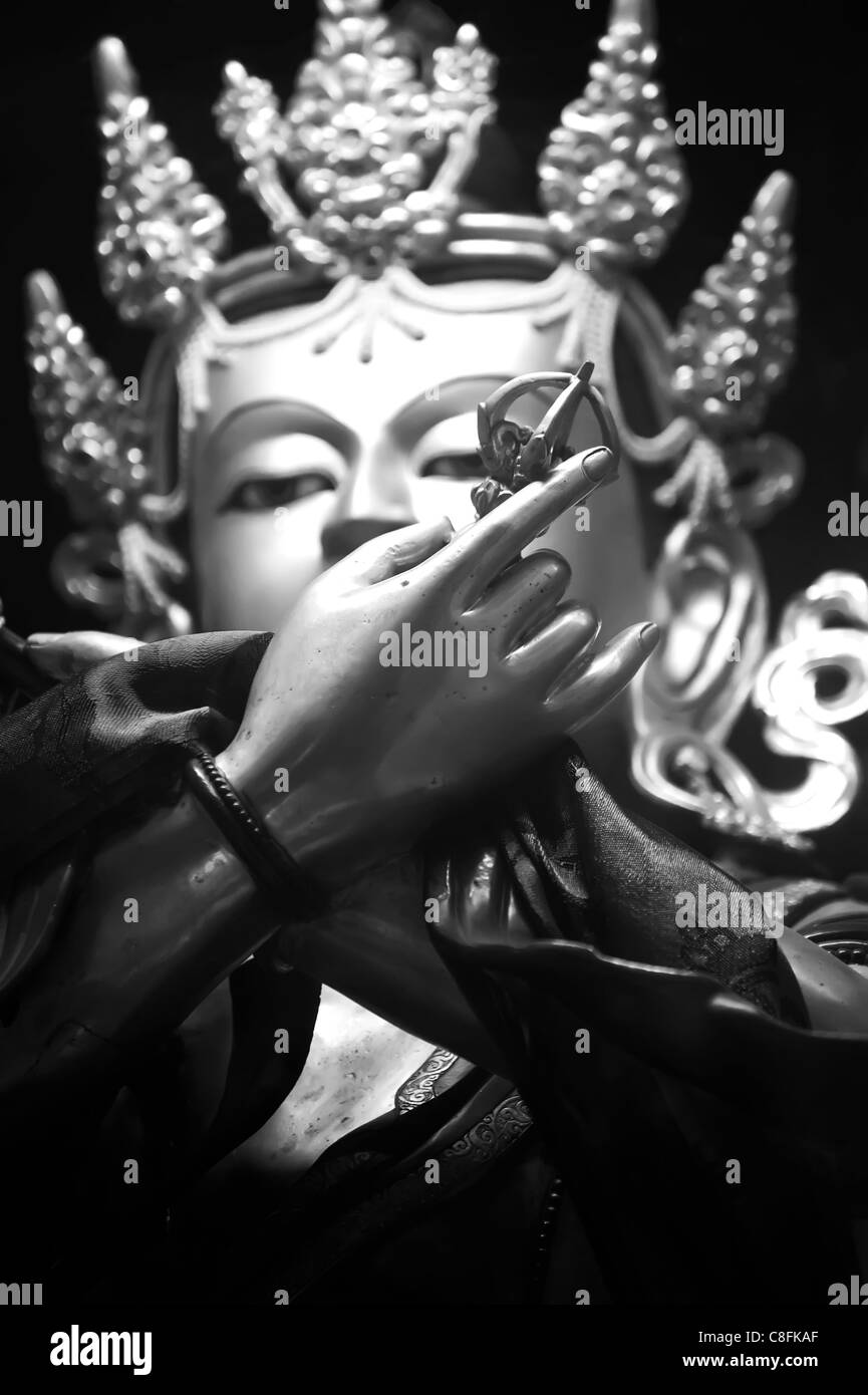 Tibetan meditation Black and White Stock Photos & Images - Alamy