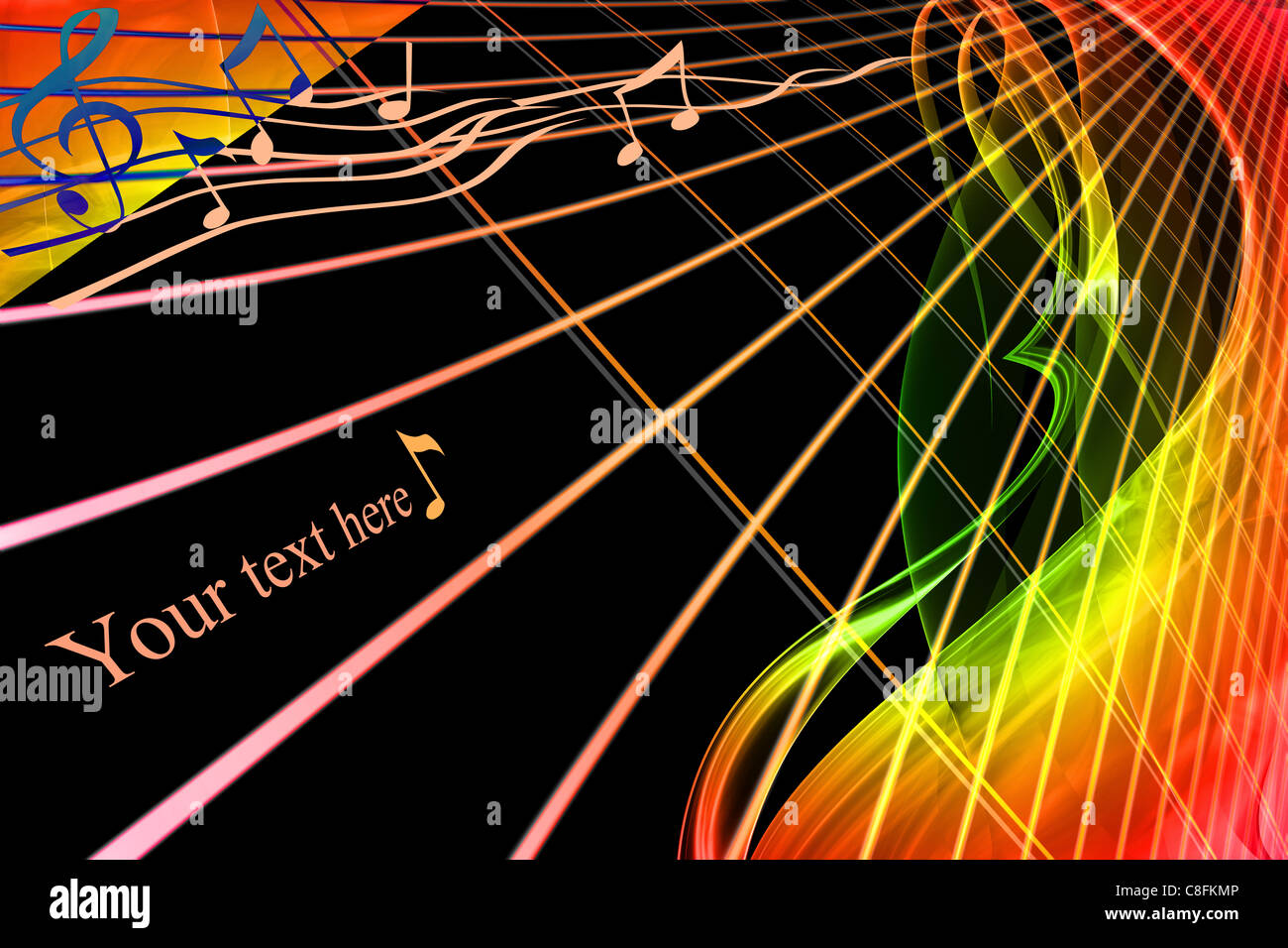 gradient musical pattern Stock Photo - Alamy