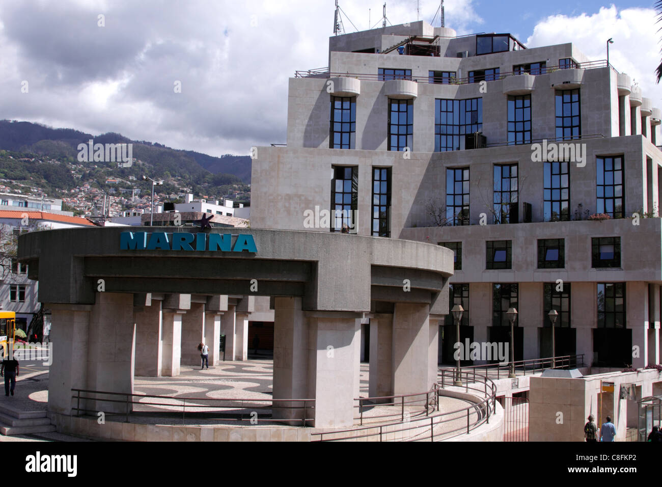 Marina building at Rua Fontes Funchal Madeira Stock Photo - Alamy