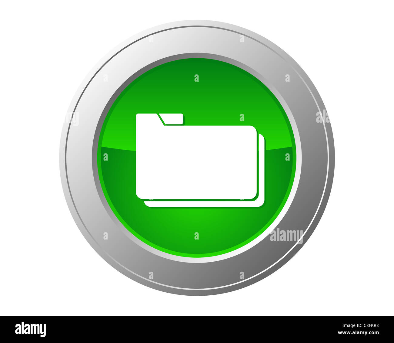 Folder icon website button hi-res stock photography and images - Alamy