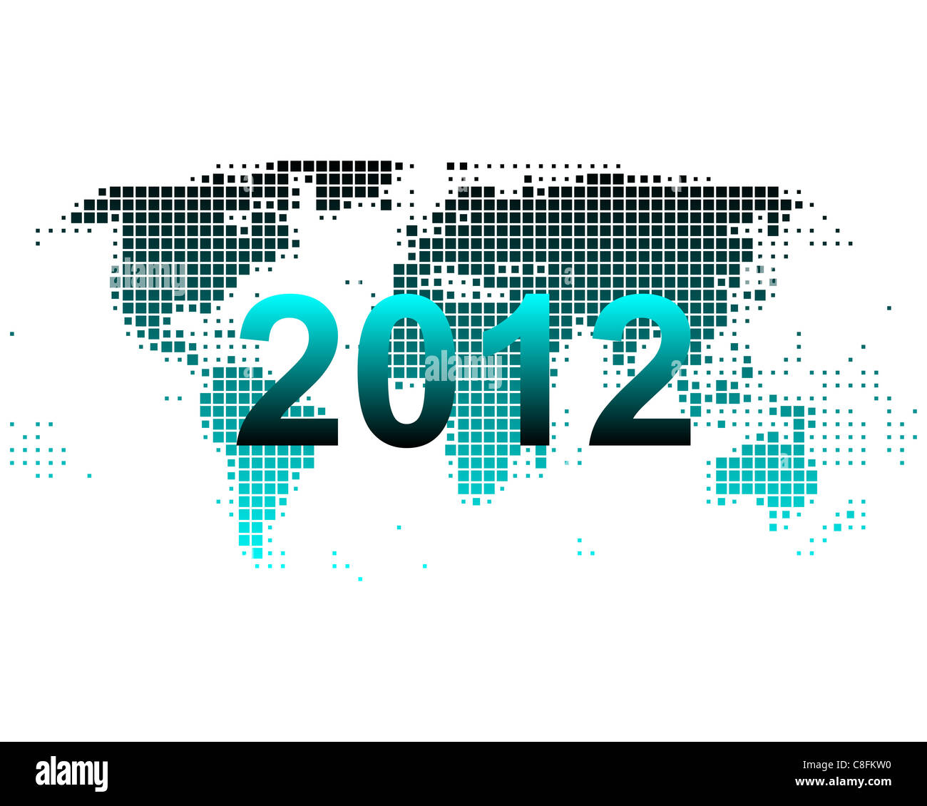World map 2012 Stock Photo - Alamy