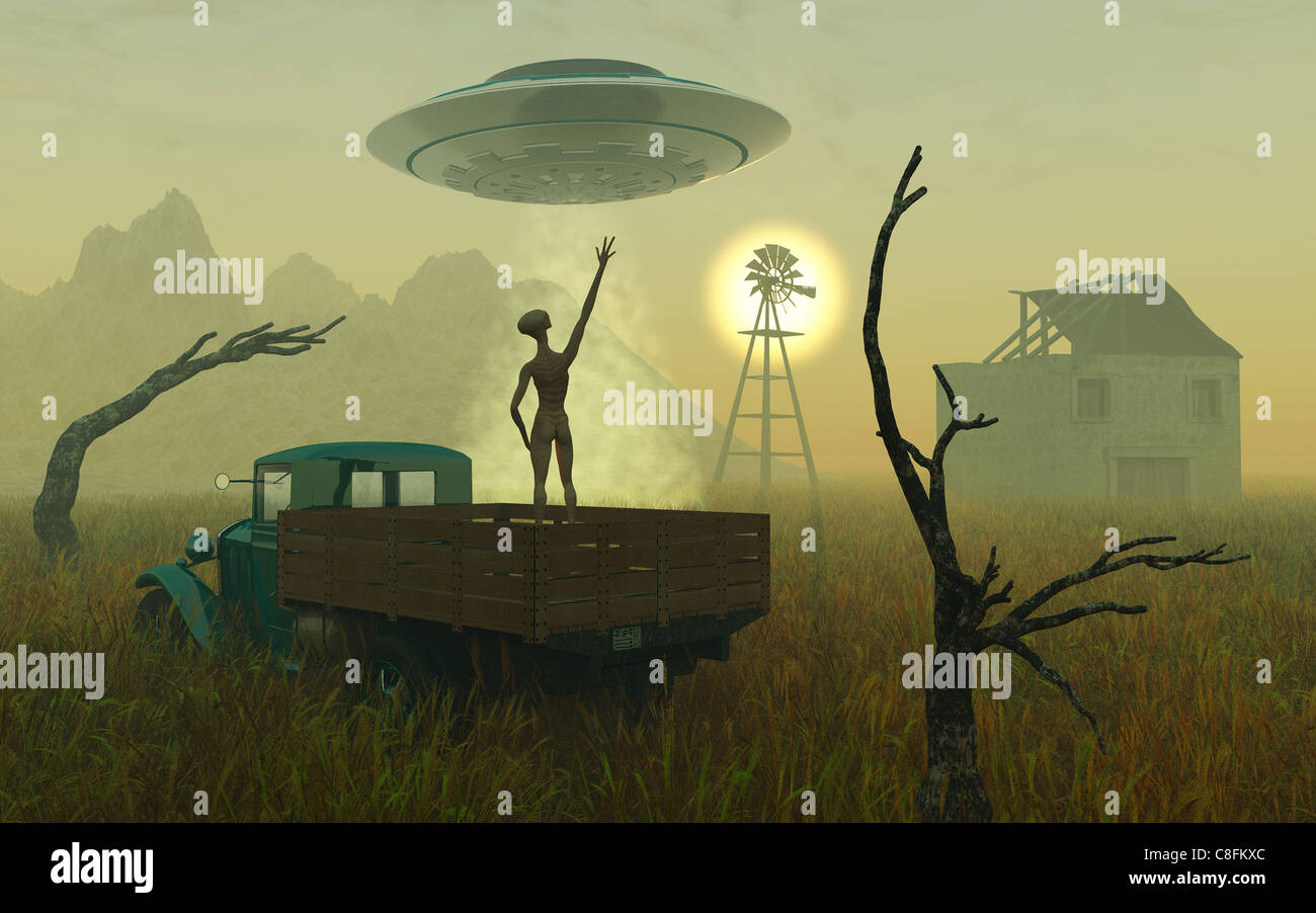 Alien mothership hi-res stock photography and images - Alamy