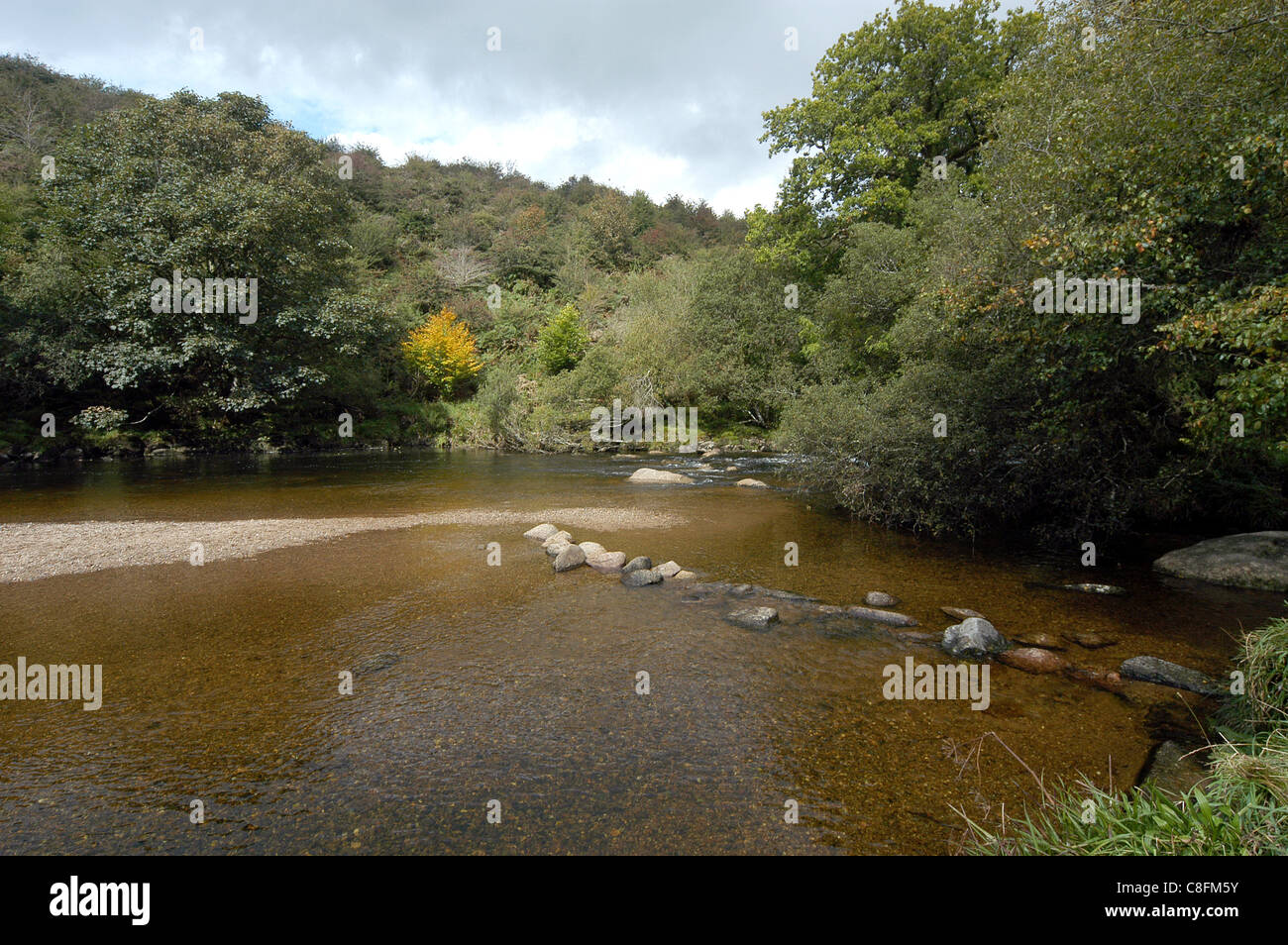 West Dart River near Huccaby bridge on the edge of Dartmoor Dartmoor ...