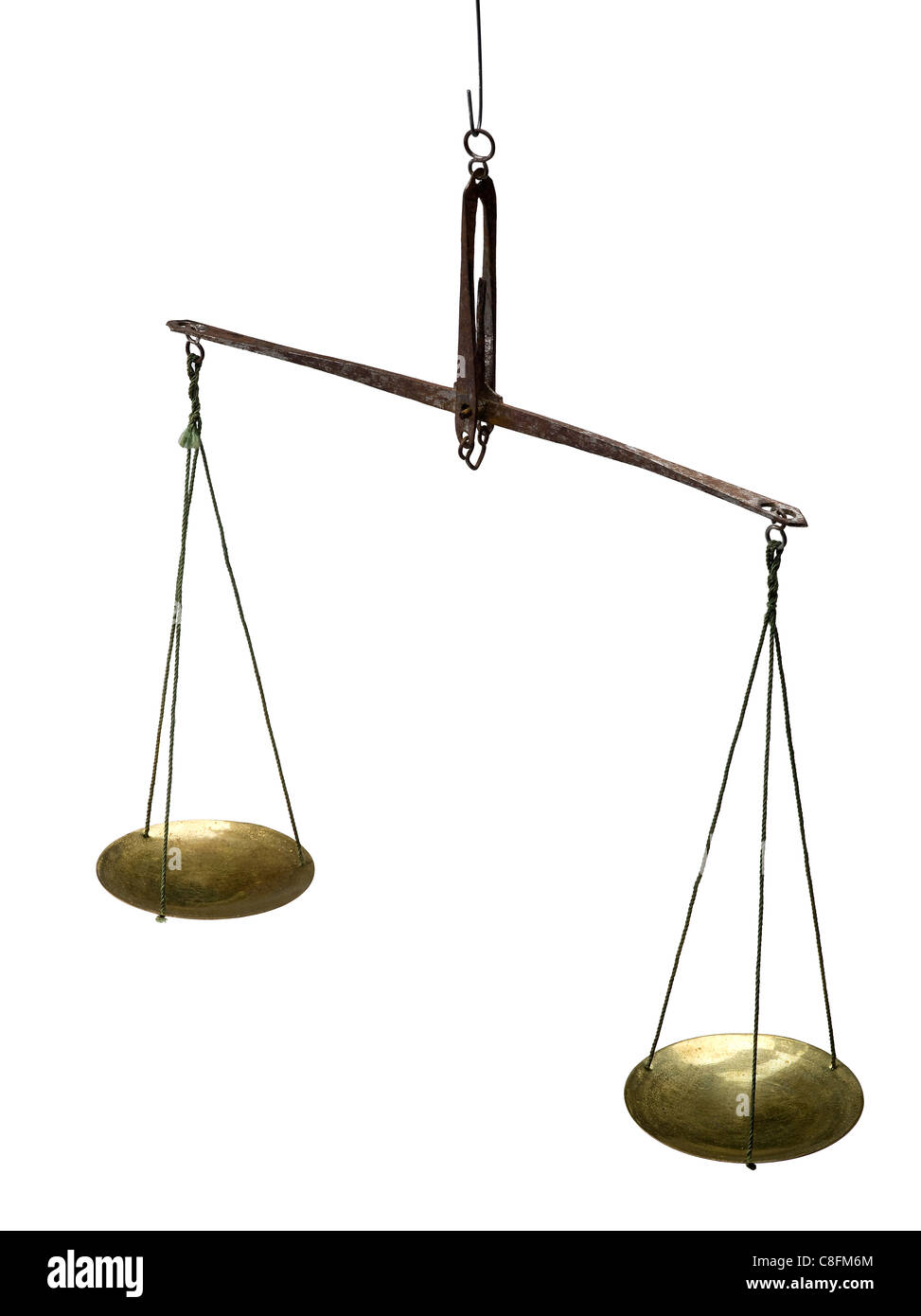 old scale on white backround Stock Photo - Alamy