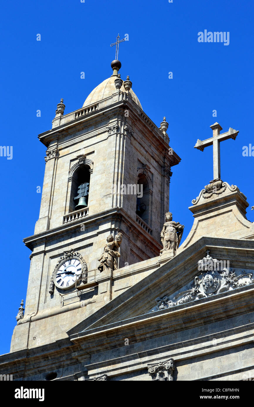 Church rooftop over blue sky Stock Photo - Alamy