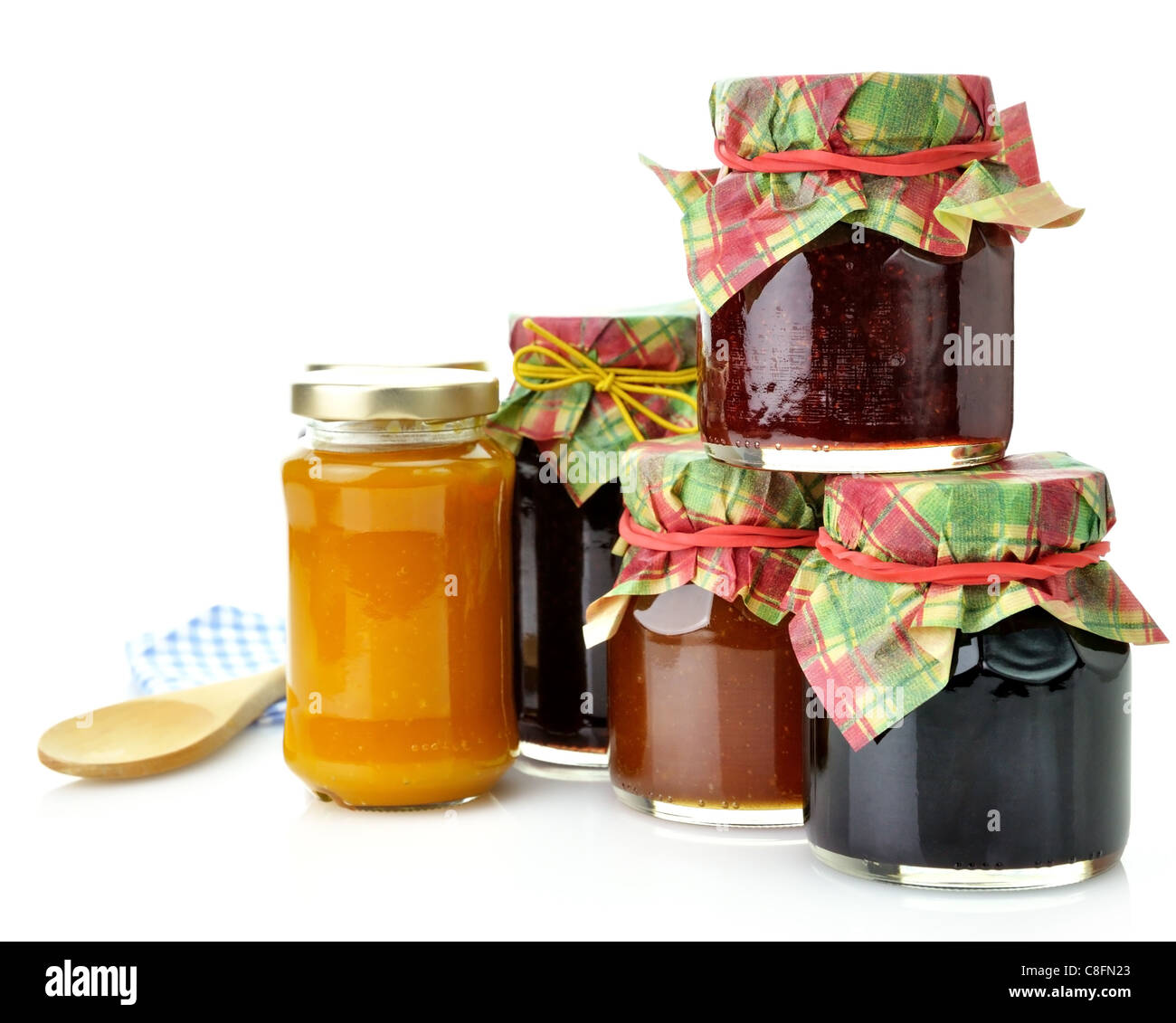 Jars of jam Cut Out Stock Images & Pictures - Alamy