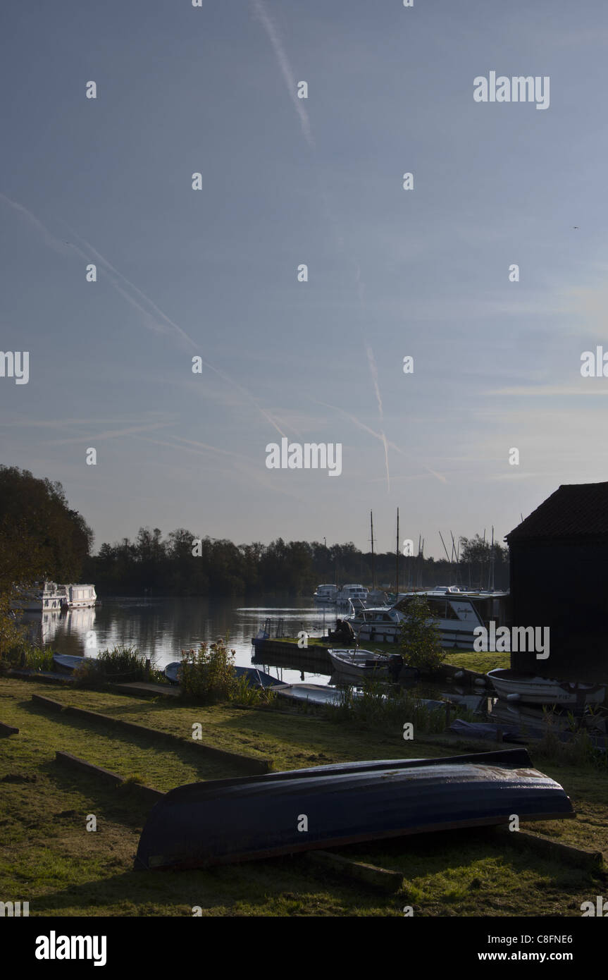 Barton Turf Staithe Norfolk Broads Stock Photo - Alamy