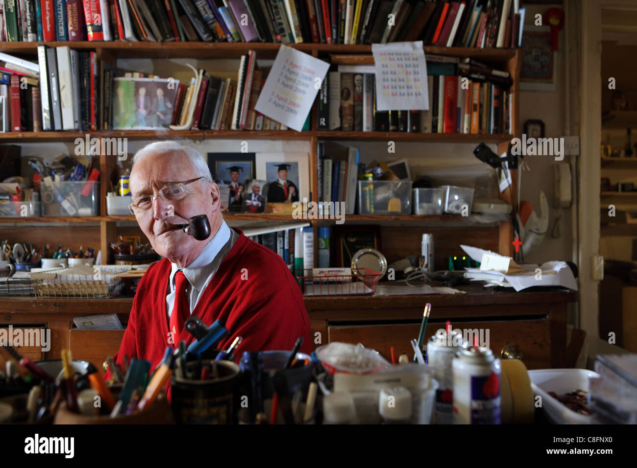 Tony Benn, politician, writer, historian & former MP, at his home in ...
