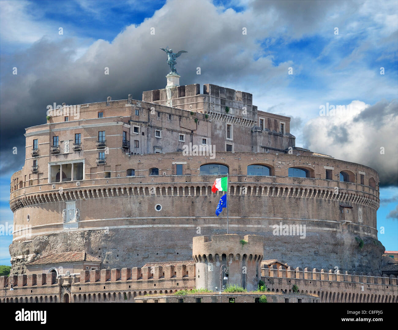 The Sant Angelo Castle in Rome, Italy Stock Photo - Alamy