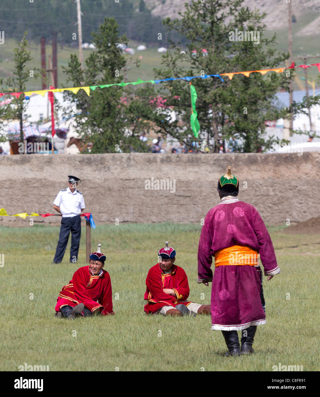 Naadam wrestling hi-res stock photography and images - Alamy
