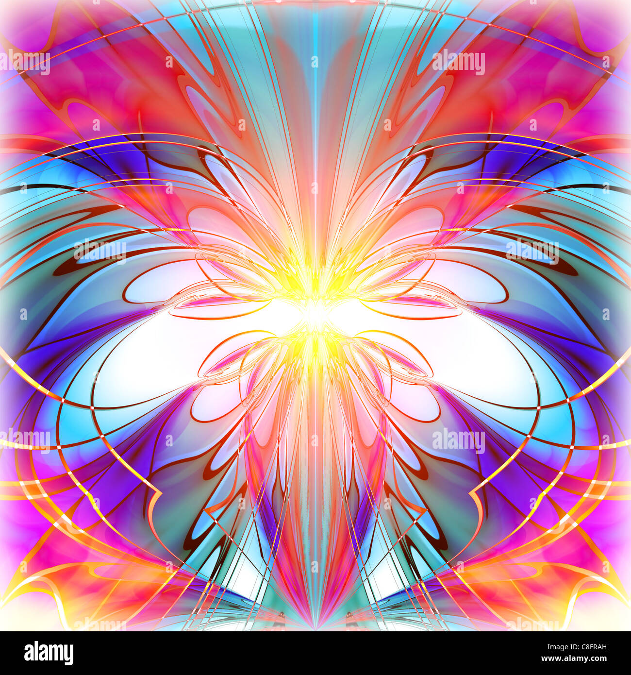 abstract stained-glass design Stock Photo - Alamy