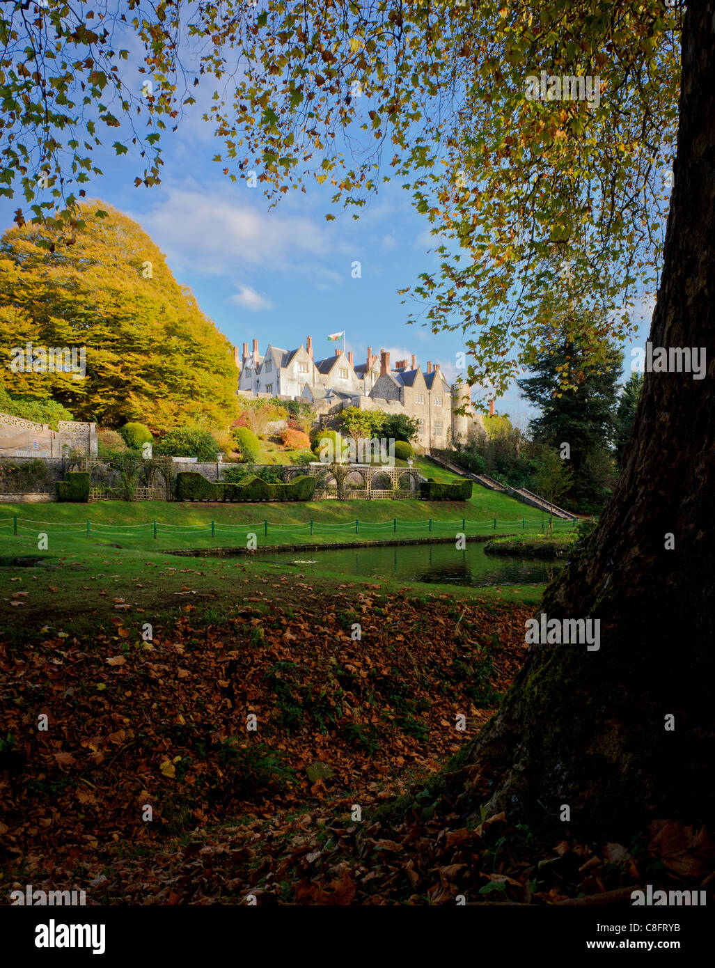 St Fagans Castle, Cardiff, in autumn sunshine Stock Photo - Alamy