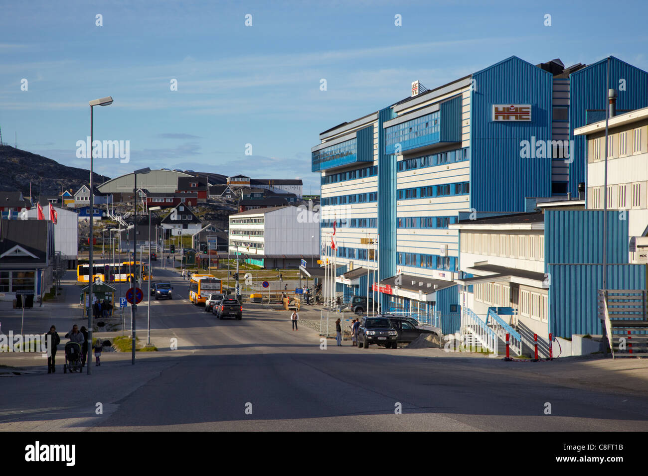 Aqqusinersuaq Street, Nuuk, Greenland Stock Photo - Alamy