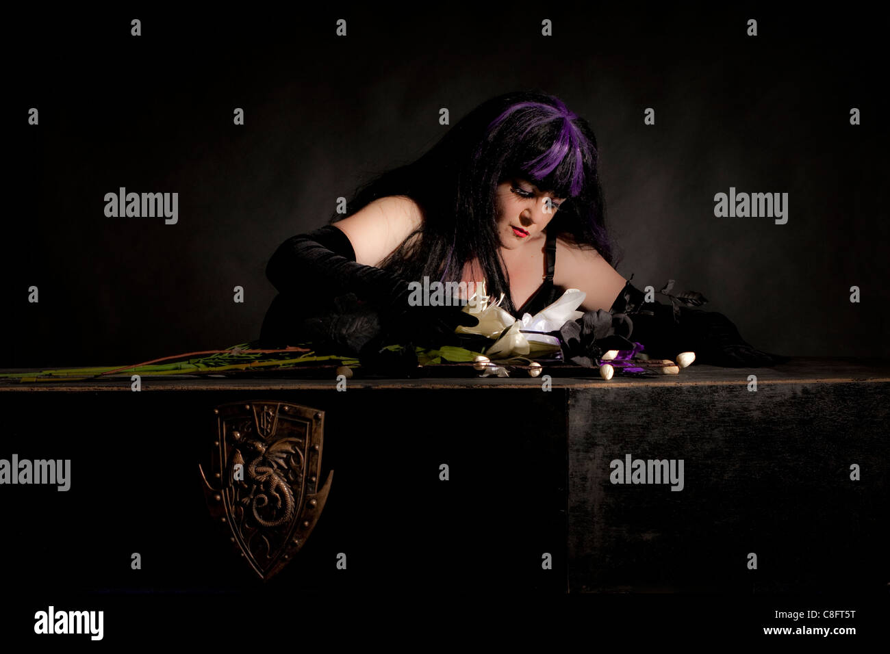 Vampire Girl In Coffin