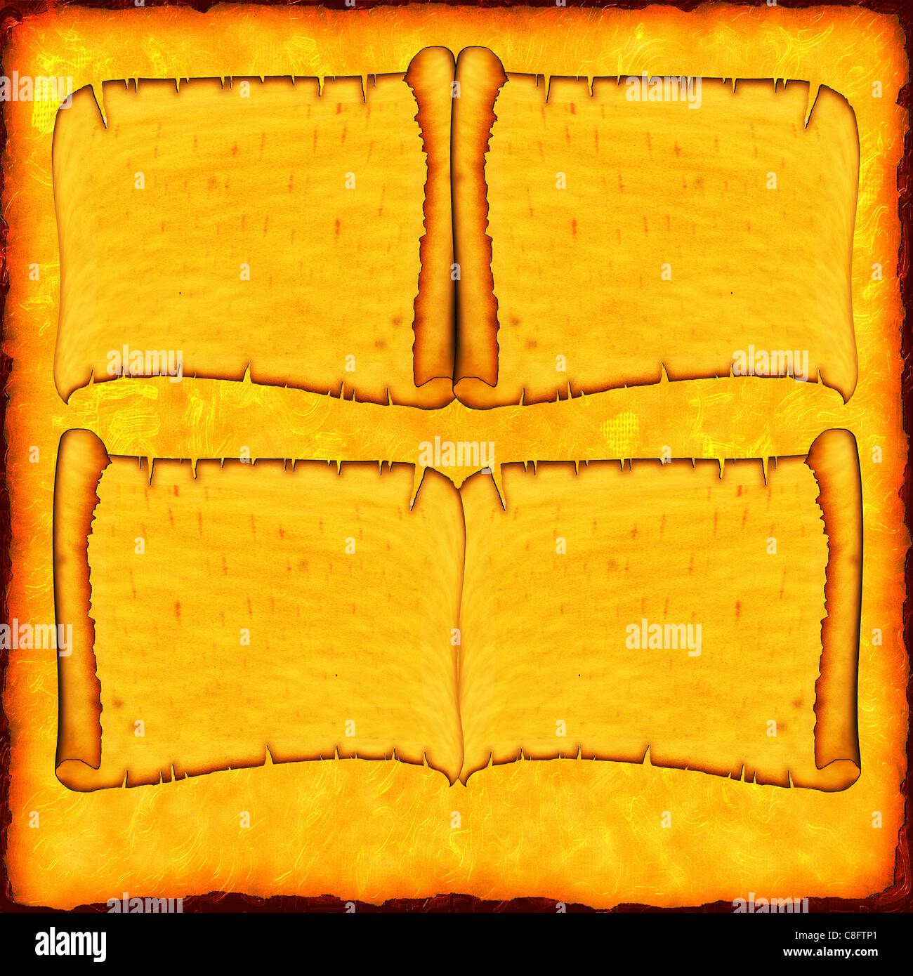 vintage antique ancient scroll Stock Photo - Alamy