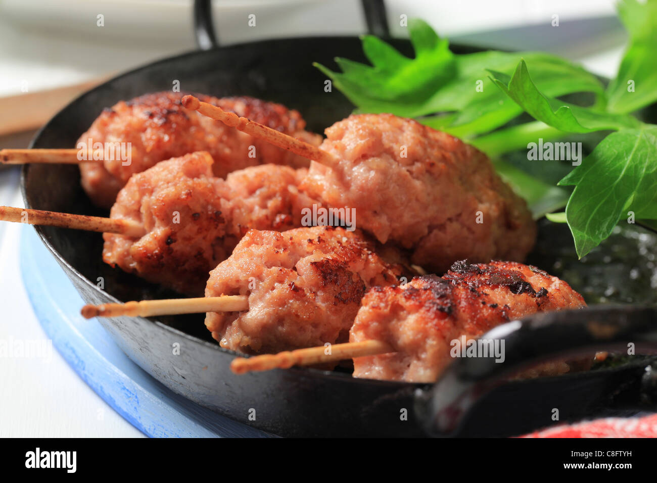 Meatballs kebabs hi-res stock photography and images - Alamy