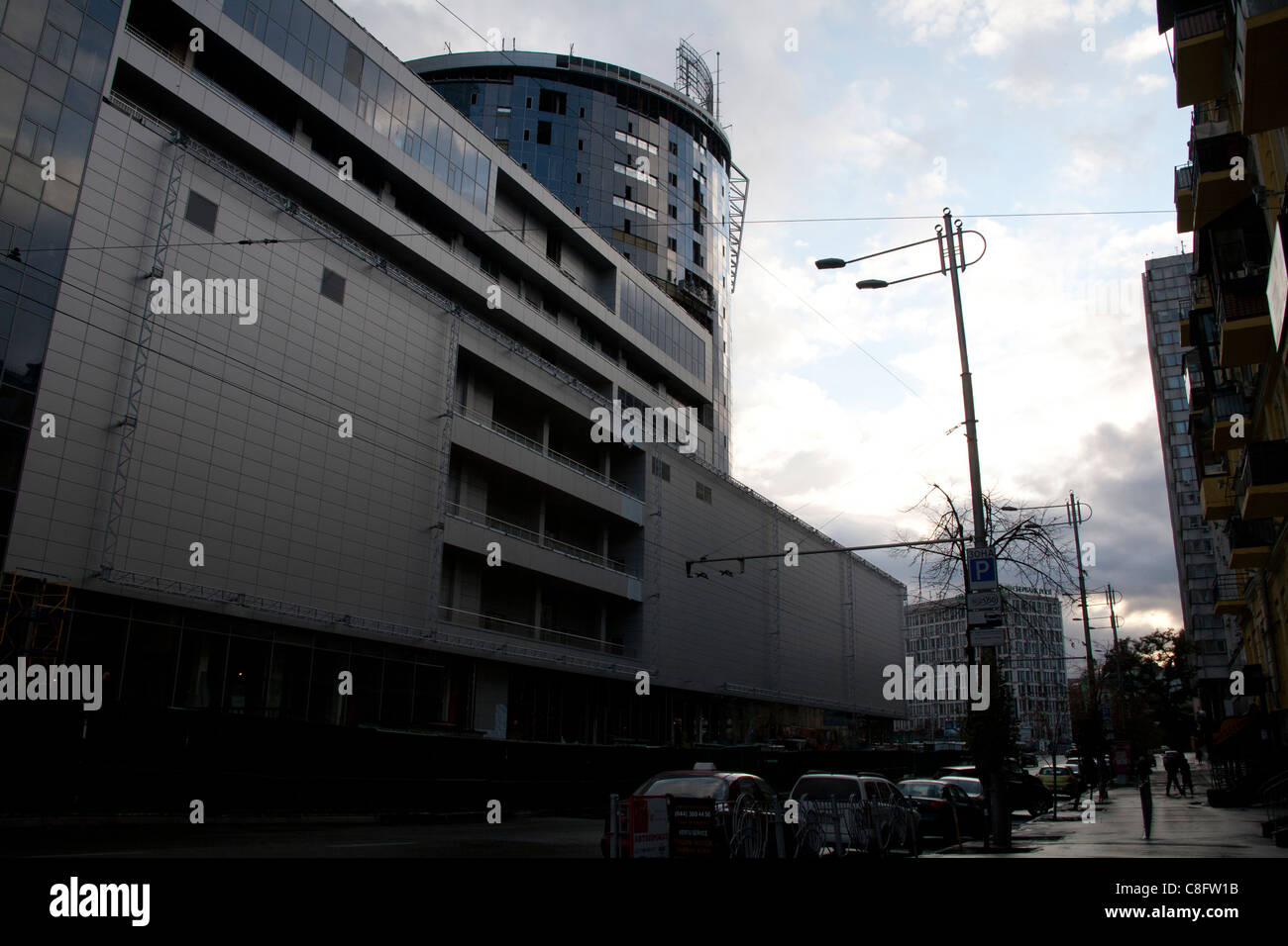 New building being constructed in central Kiev, Ukraine Stock Photo - Alamy