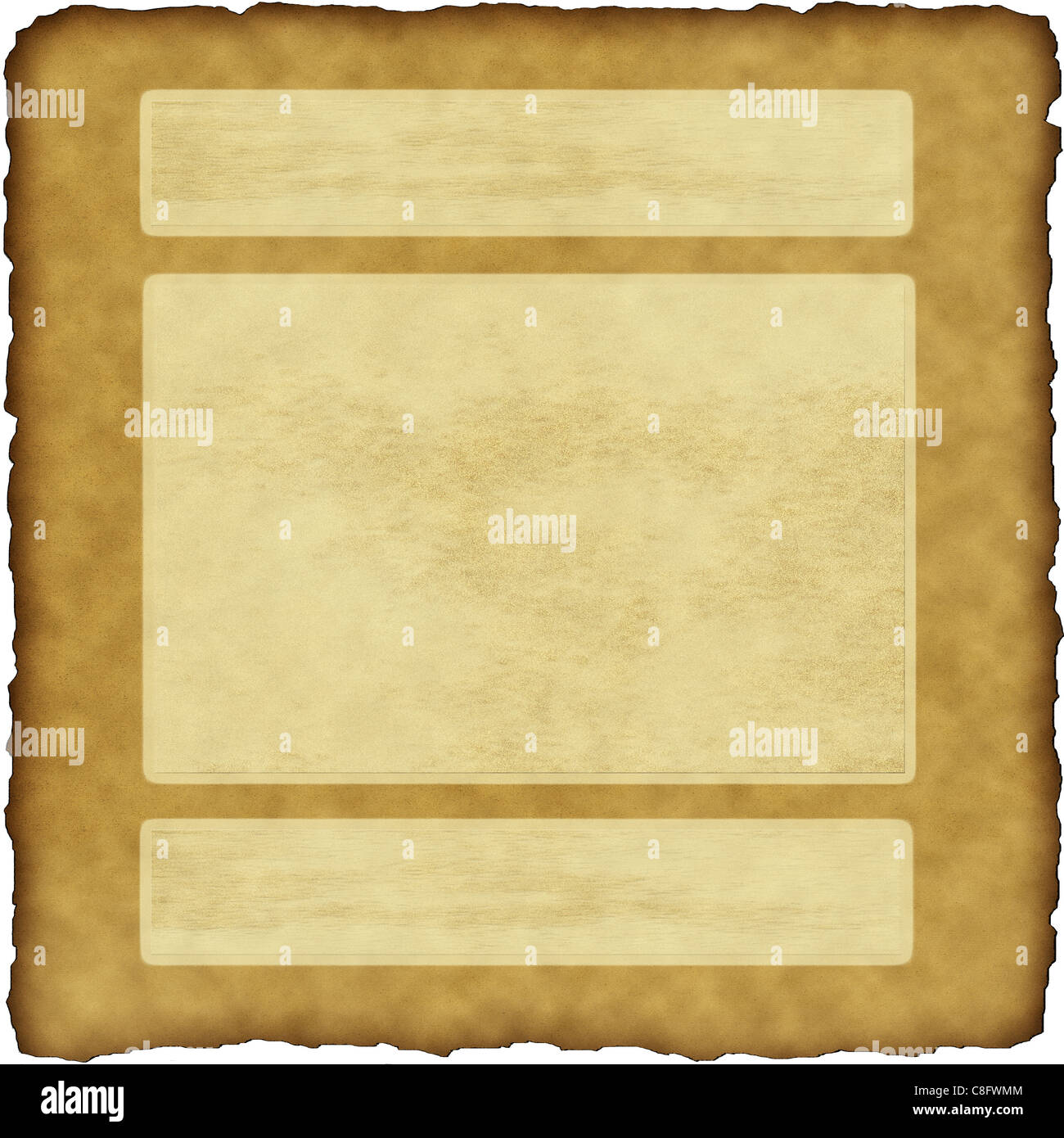 vintage scrapbook old paper with frames Stock Photo - Alamy